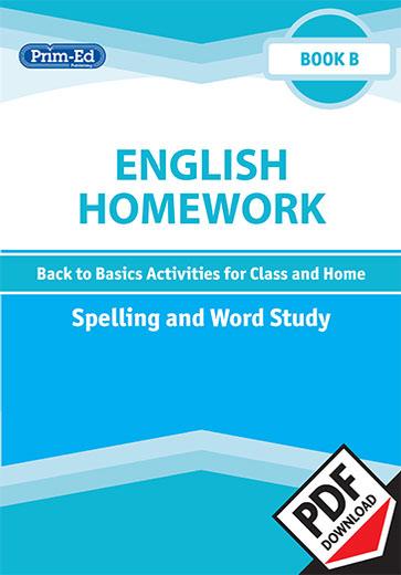 English Homework - Spelling and Word Study: 1st Class eBook