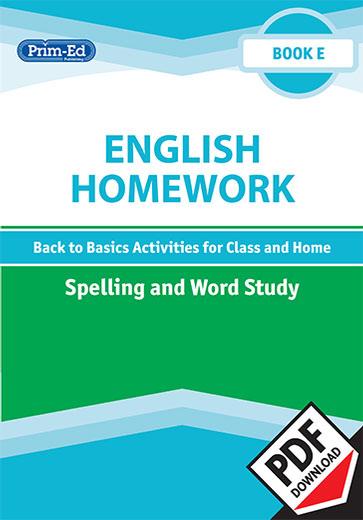 English Homework - Spelling and Word Study: 4th Class eBook