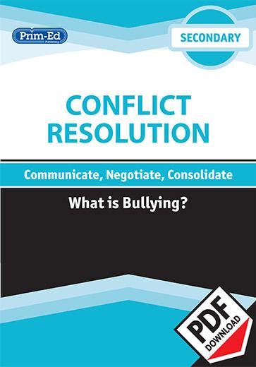 Conflict Resolution - What is bullying?: Secondary eBook