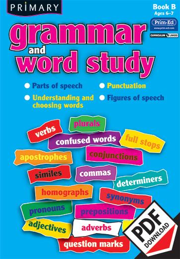 Primary Grammar and Word Study: Book B eBook | English