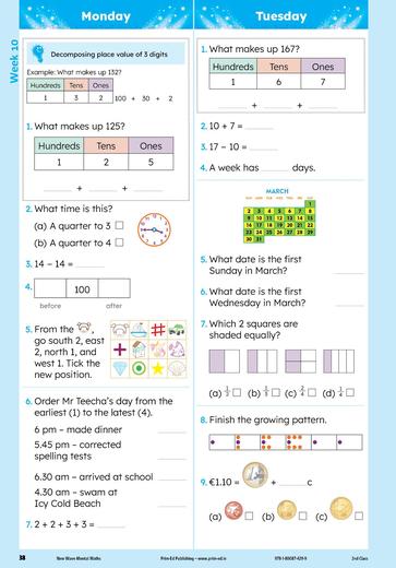 New Wave Mental Maths: 2nd Class (New 2024 edition) | Prim-Ed Publishing