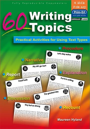 60 Writing Topics: Middle | Prim-Ed