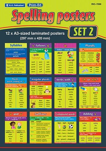 Spelling Posters: Set 2 | English | 2nd Class, 3rd Class
