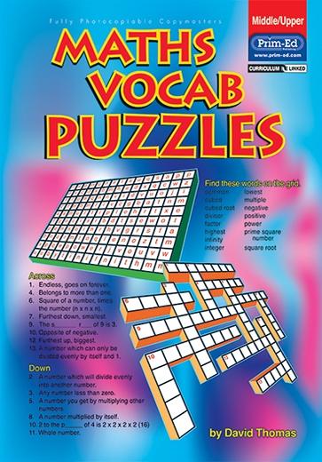 Maths Vocab Puzzles | Mathematics | Prim-Ed
