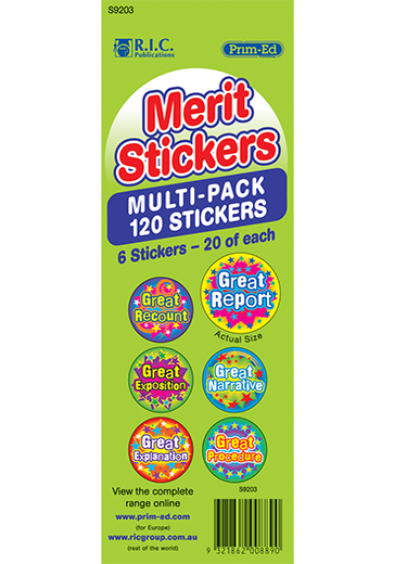 Writing Stickers - 120 Pack | 1st Class, 2nd Class, 3rd Class, 4th ...