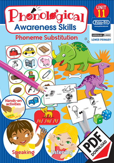 Phonological Awareness Skills - Phoneme Substitution Unit | English ...
