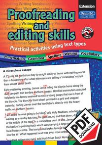 Proofreading and Editing Skills: Extension eBook | English | 6th Class ...