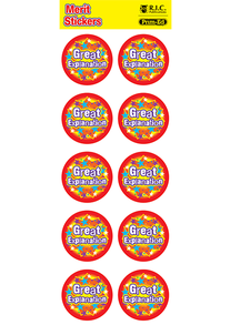 Writing Stickers - 120 Pack | 1st Class, 2nd Class, 3rd Class, 4th ...