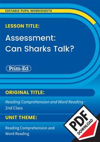 Assessment: Can Sharks Talk? | English | 2nd Class