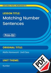 Matching Number Sentences | Mathematics | 2nd Class