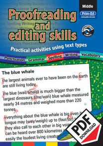Proofreading and Editing Skills: Upper eBook | English | 5th Class, 6th ...